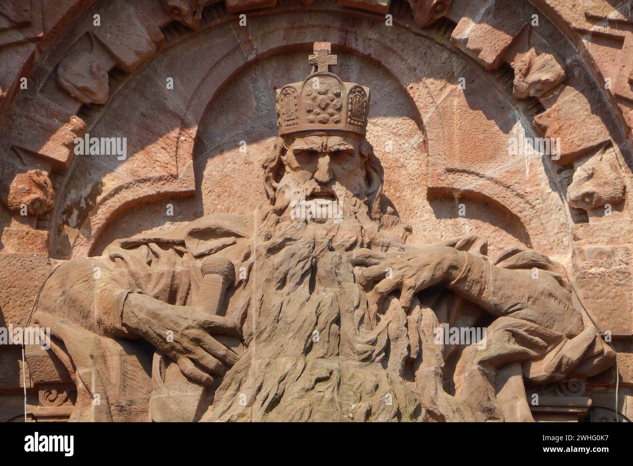 Emperor Barbarossa on the KyffhÃ¤user Stock Photo - Alamy