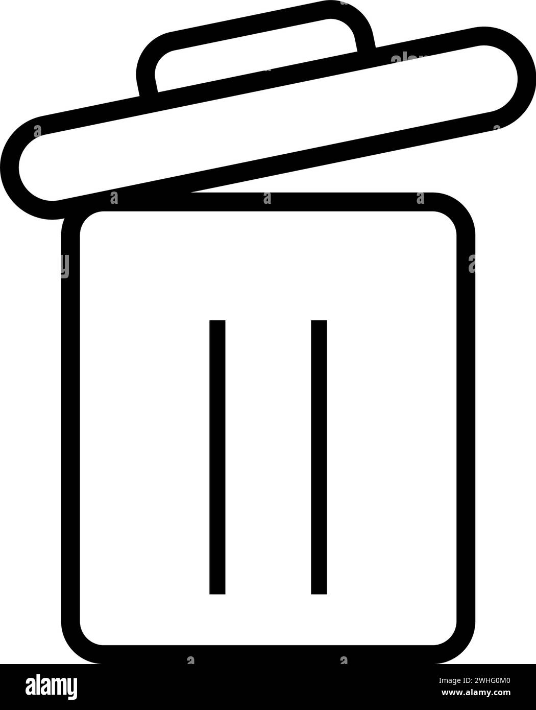 simple trash bin icon set Stock Vector Image & Art - Alamy
