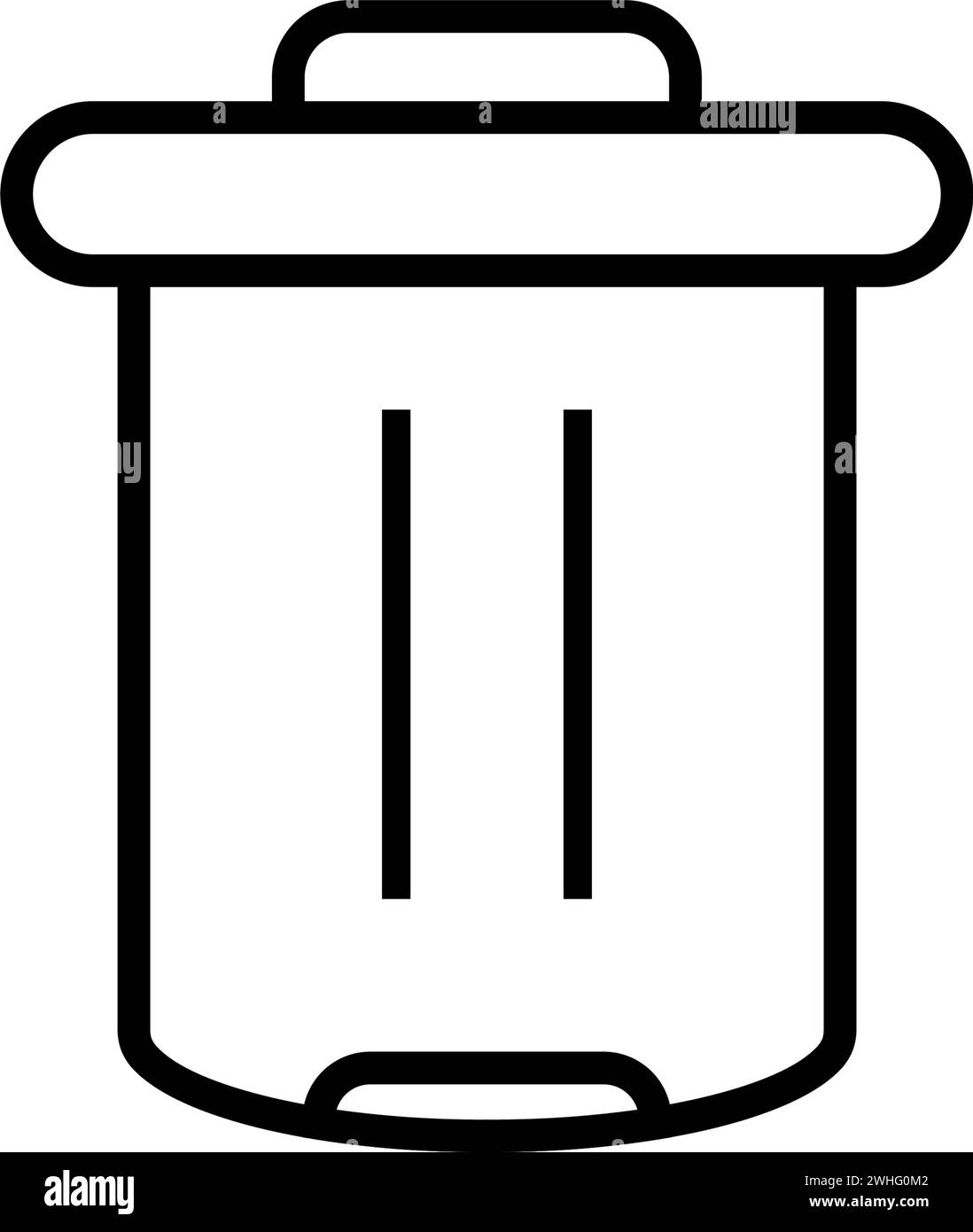 simple trash bin icon set Stock Vector Image & Art - Alamy