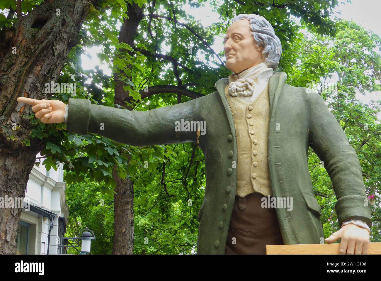 Goethe figure in Weimar Stock Photo - Alamy