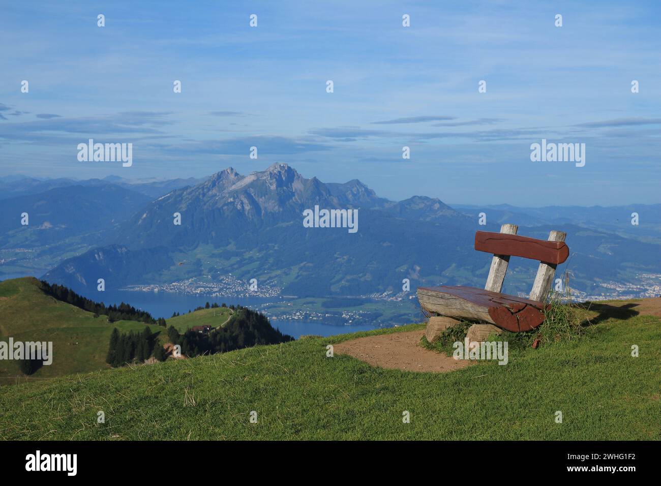 View of Lucerne from Mount Rigi Stock Photo - Alamy