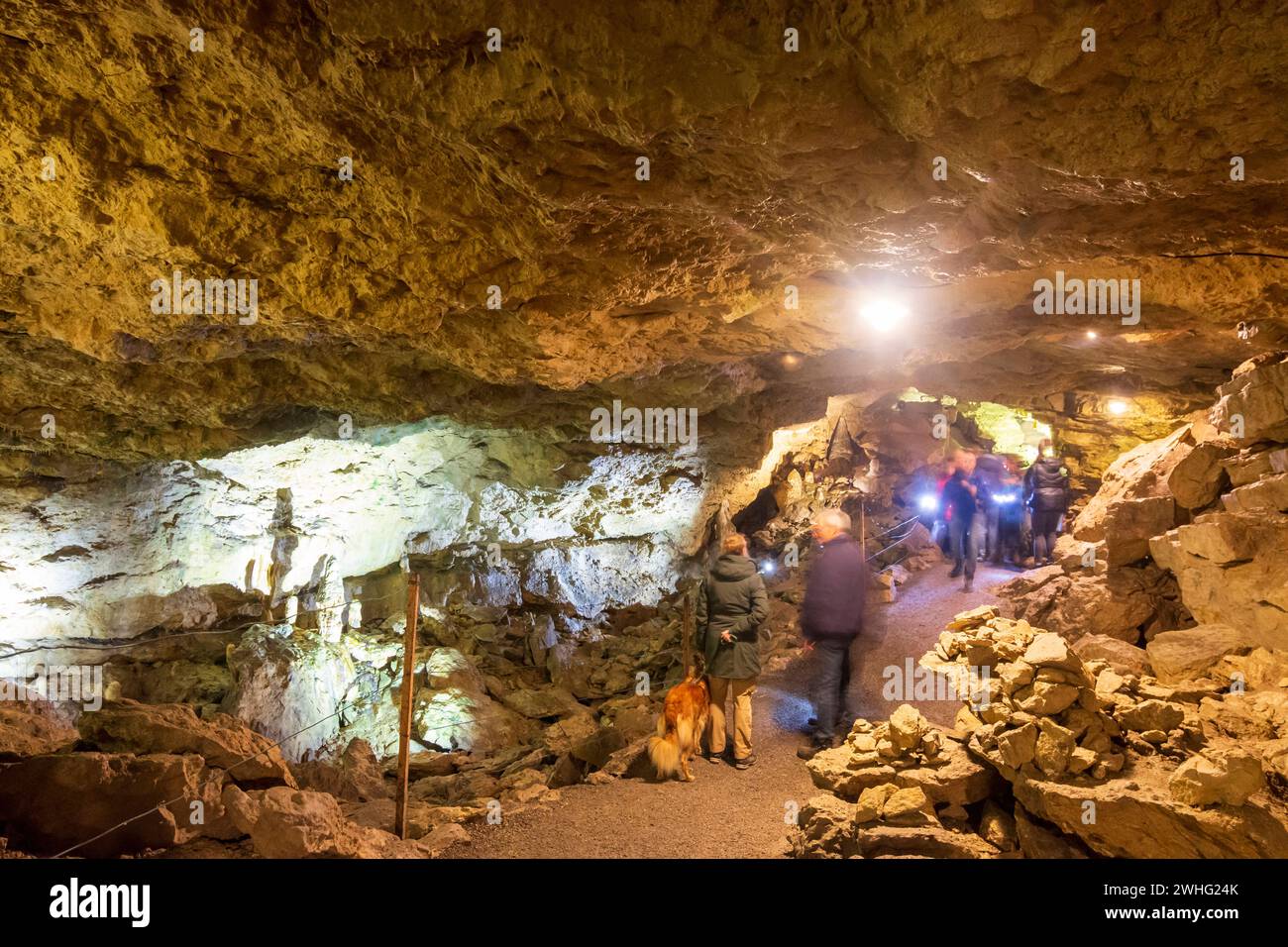 cave Nebelhöhle Lichtenstein Schwäbische Alb, Swabian Alb Baden ...