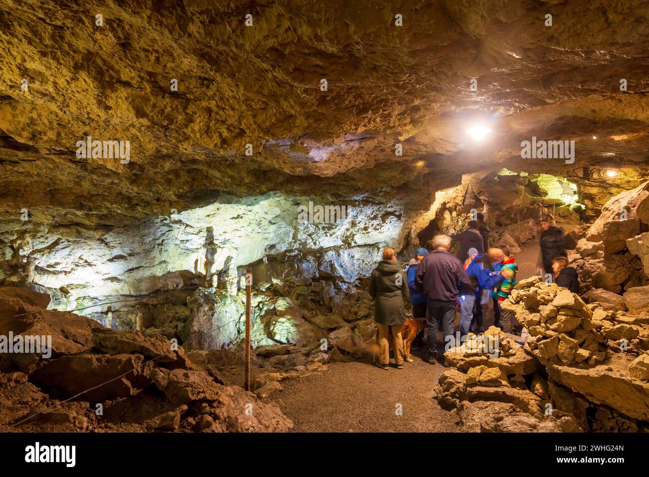 cave Nebelhöhle Lichtenstein Schwäbische Alb, Swabian Alb Baden ...