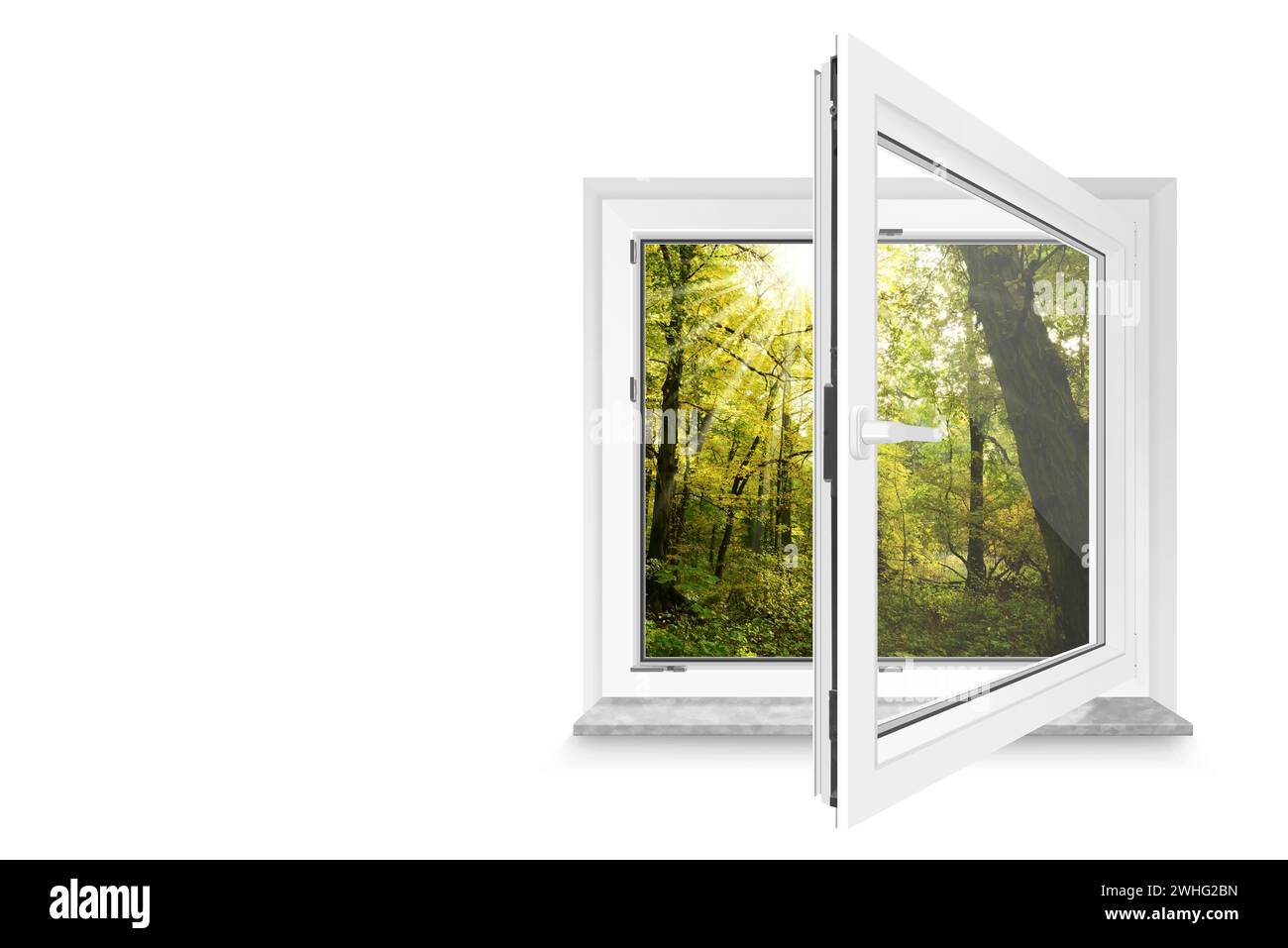 Open window in spring Stock Photo - Alamy