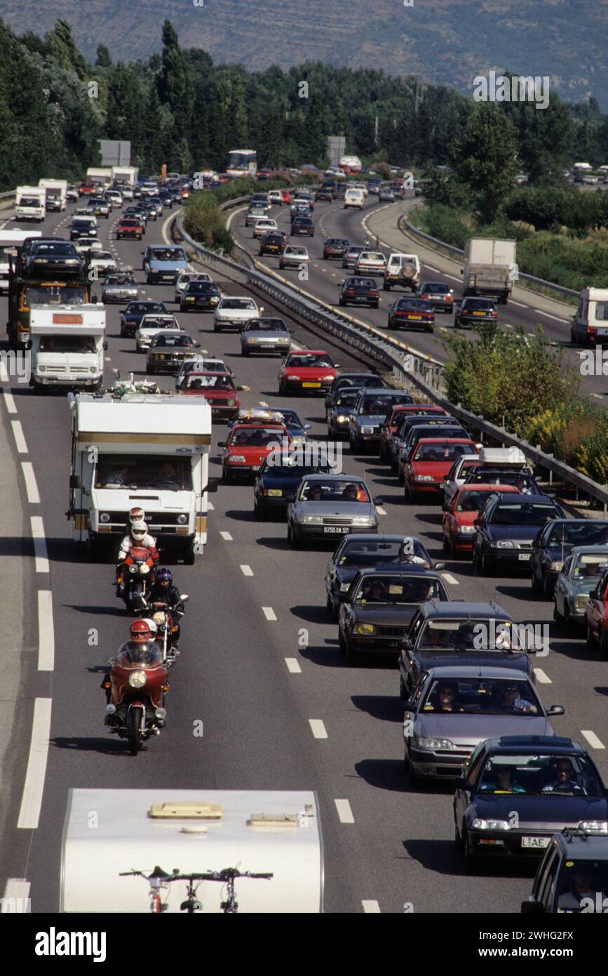 traffic jam on french higway south of france sustainable development ...