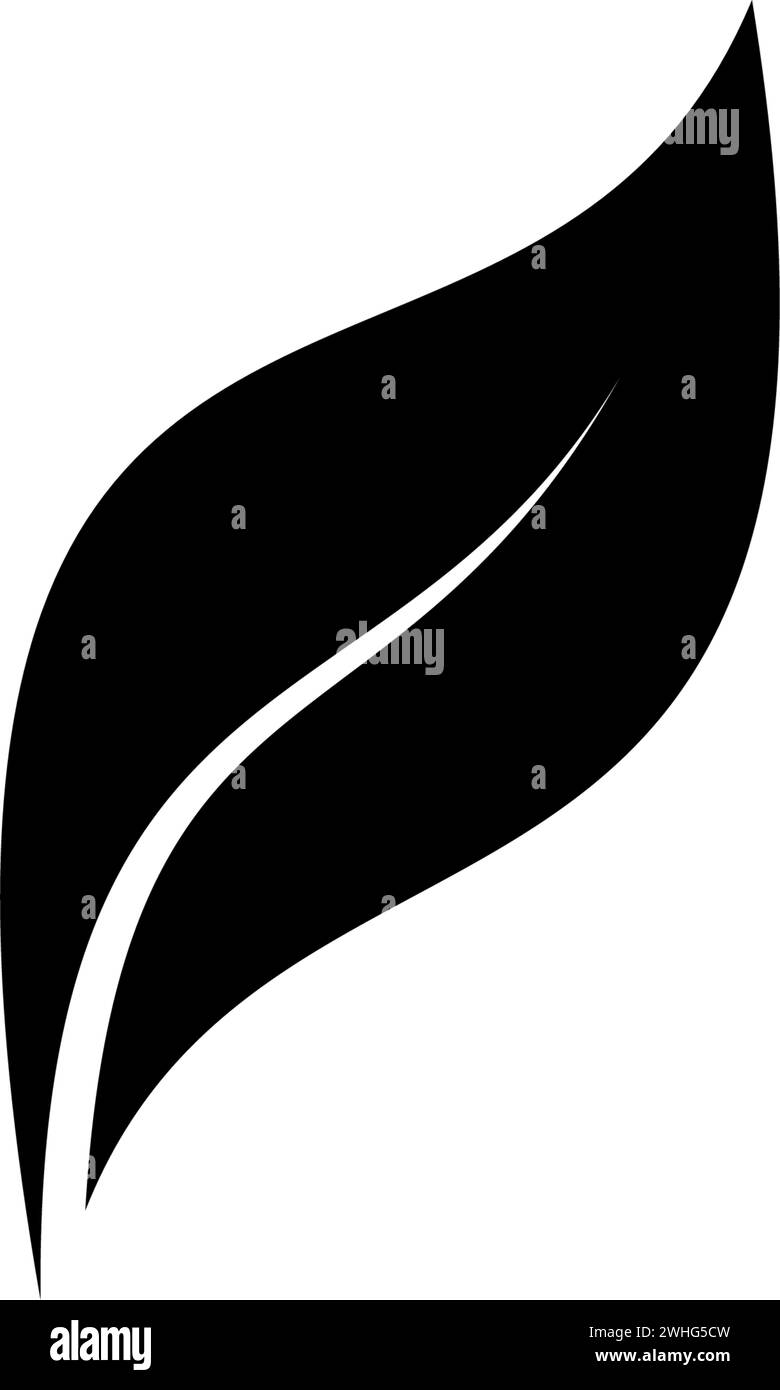 natural fresh leaf simple icon Stock Vector Image & Art - Alamy