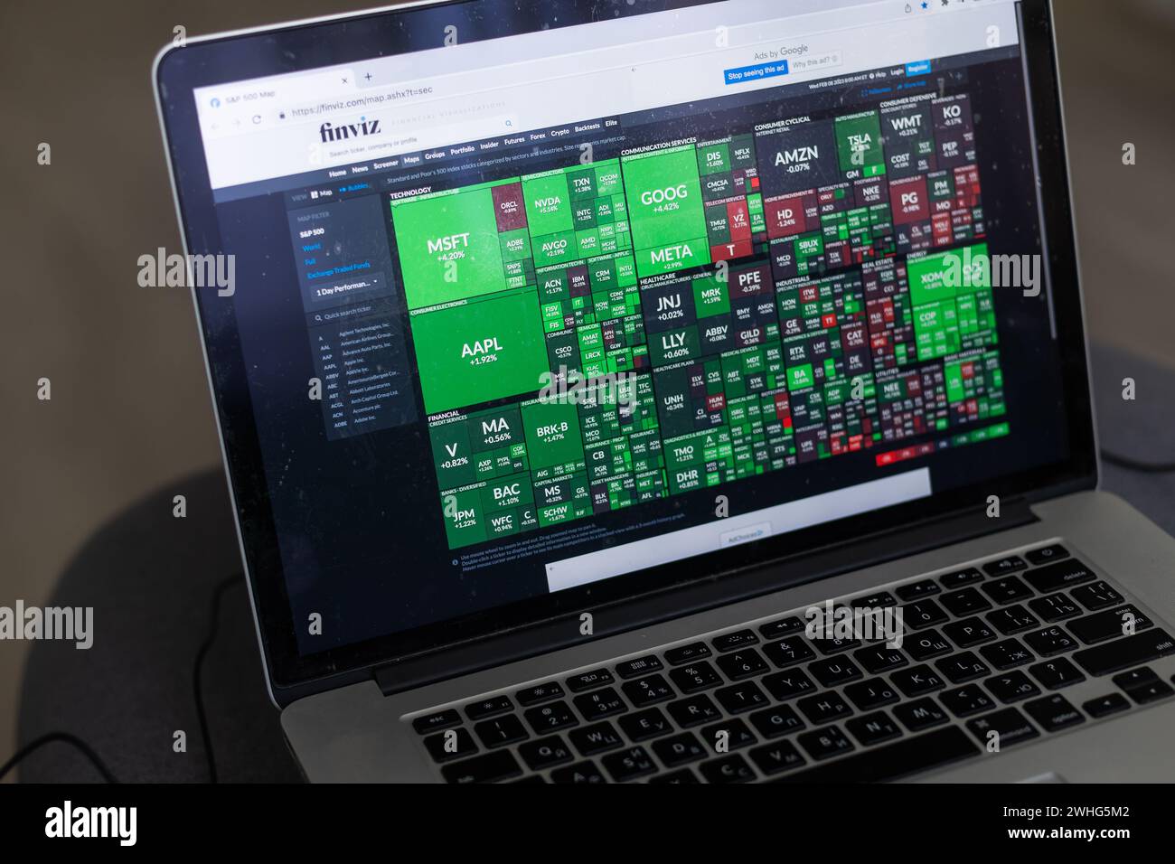 Stock screener hi-res stock photography and images - Alamy