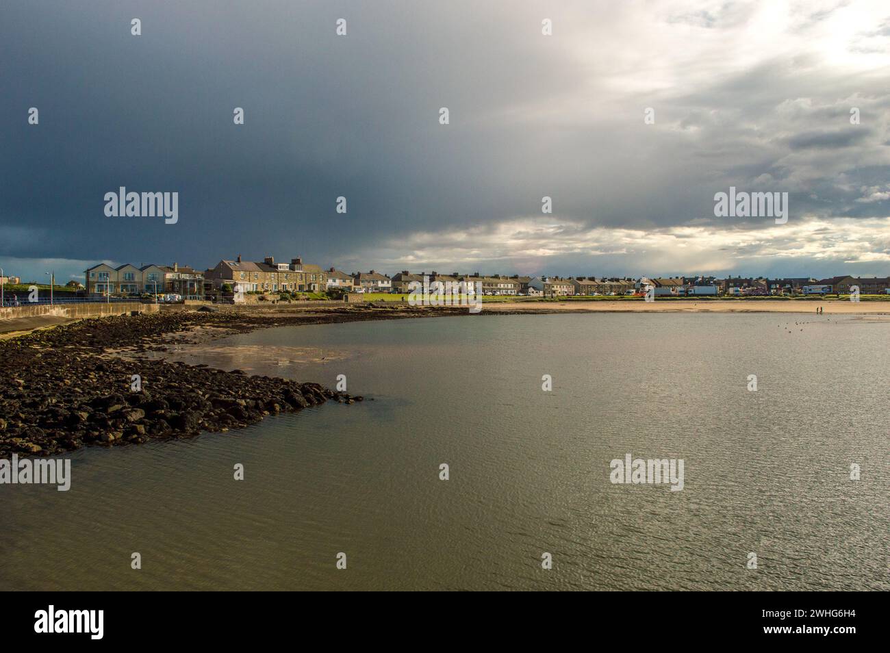Storm Approaching Amble Stock Photo - Alamy