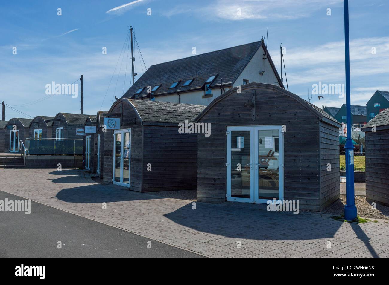 Amble Retail Pods Stock Photo - Alamy