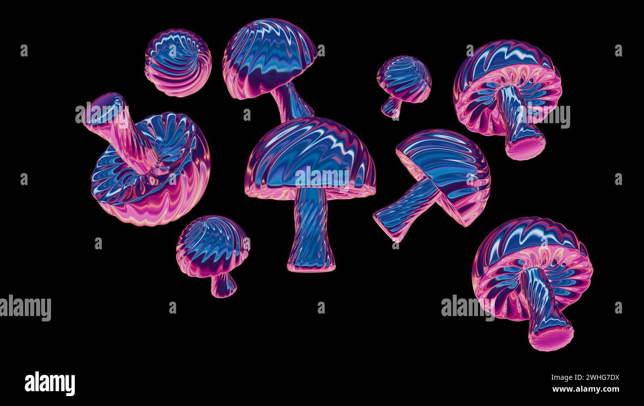 3D holographic image , colorful plates, creating a dynamic and vibrant ...