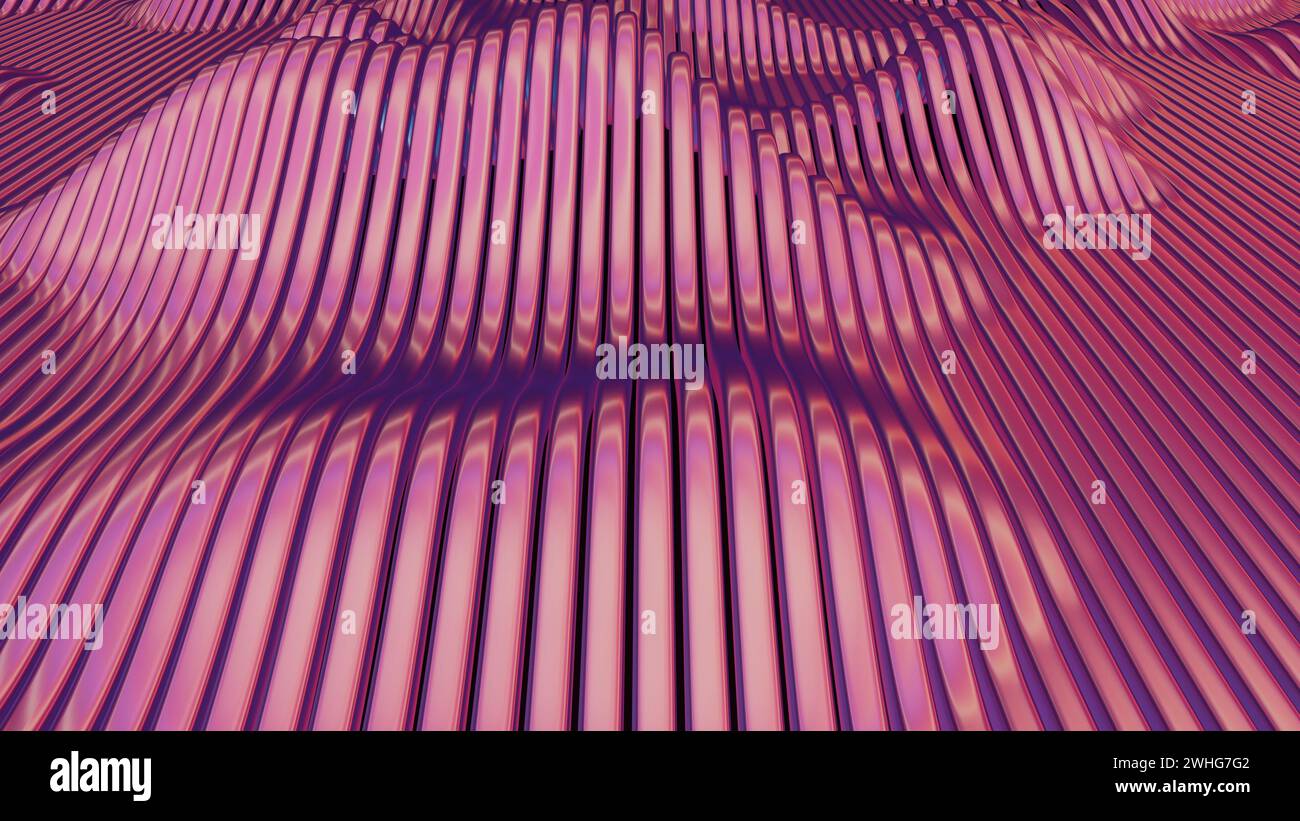 Waves Of Dynamic Waveforms With Effects Creating A Visually Rhythmic