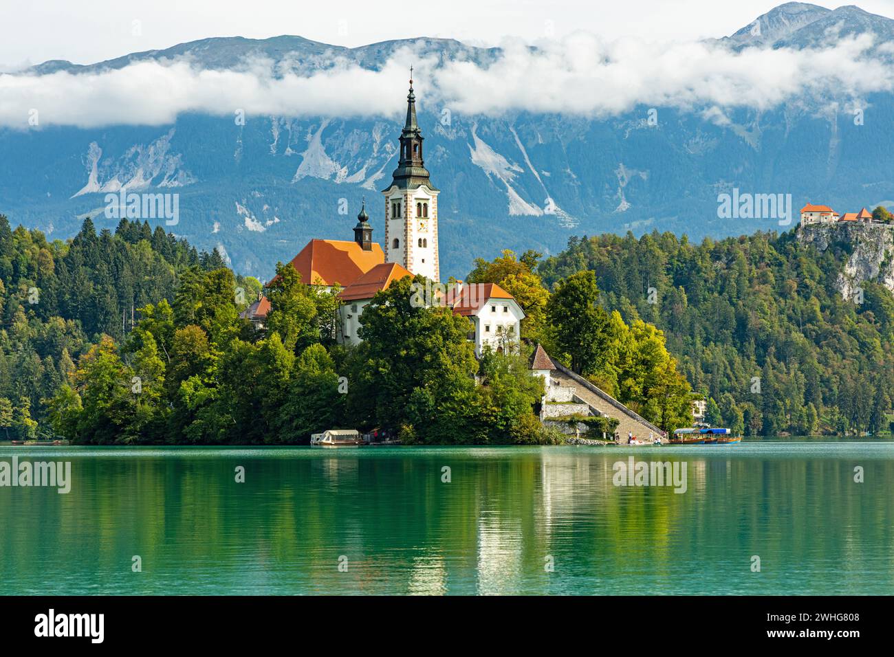 View island slovenian lake bled hi-res stock photography and images - Alamy