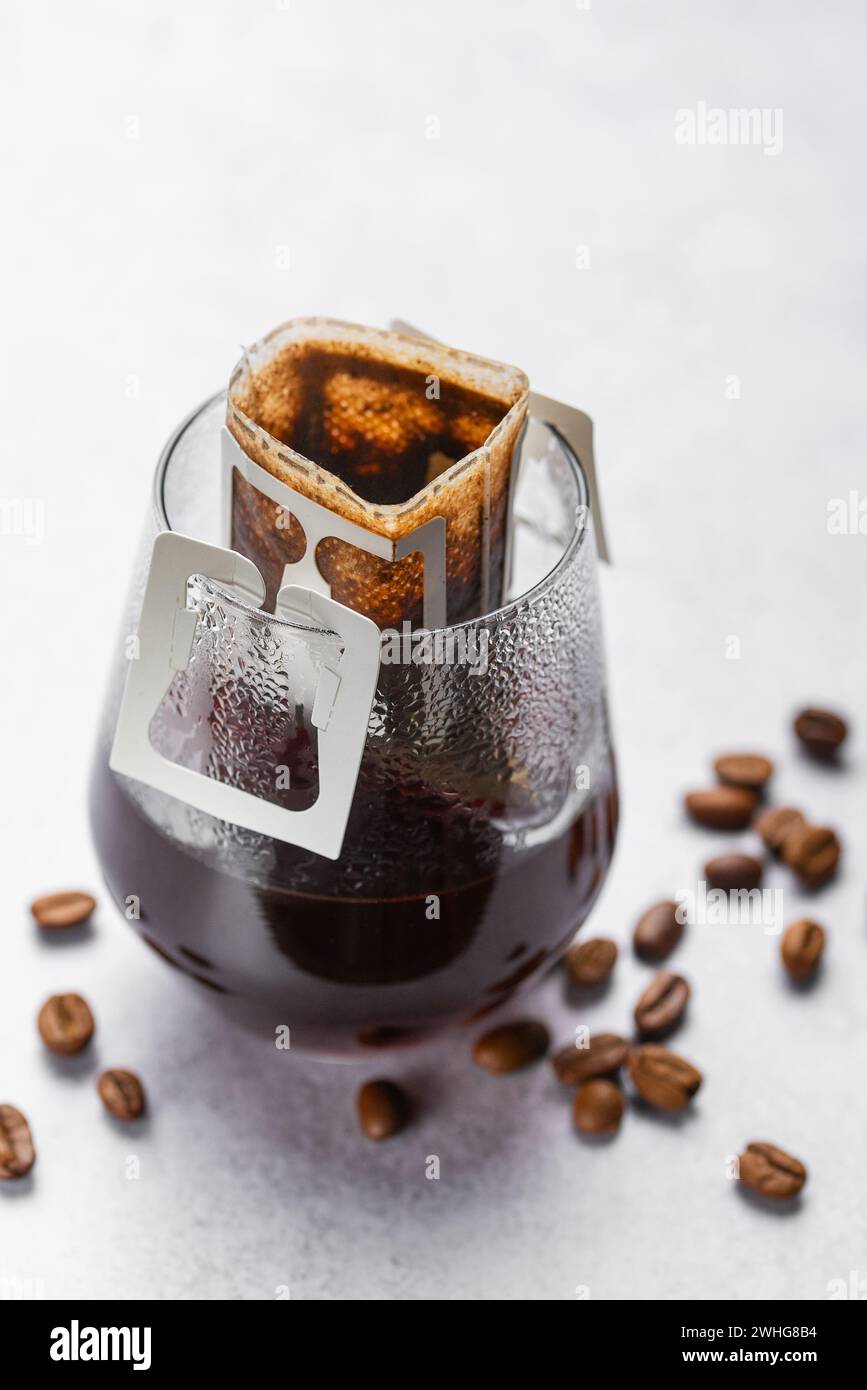 Drip coffee bag packaging hi-res stock photography and images - Alamy