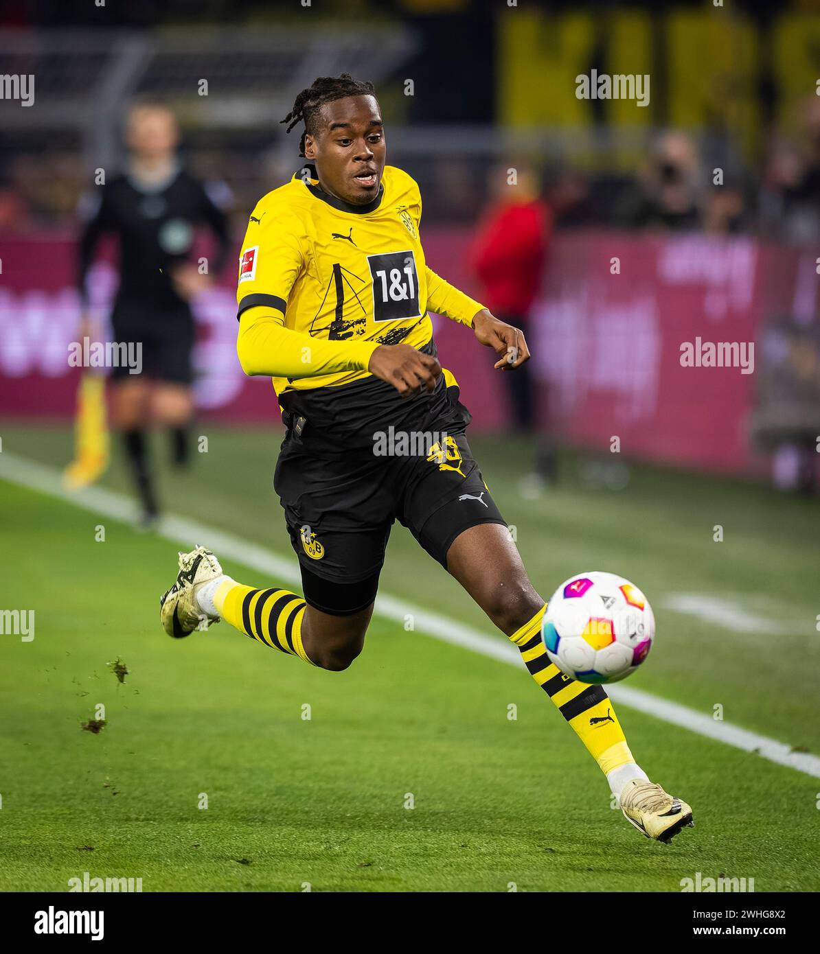 Dortmund, Germany. 09th Feb 2024. Jamie Bynoe-Gittens (BVB) Borussia ...