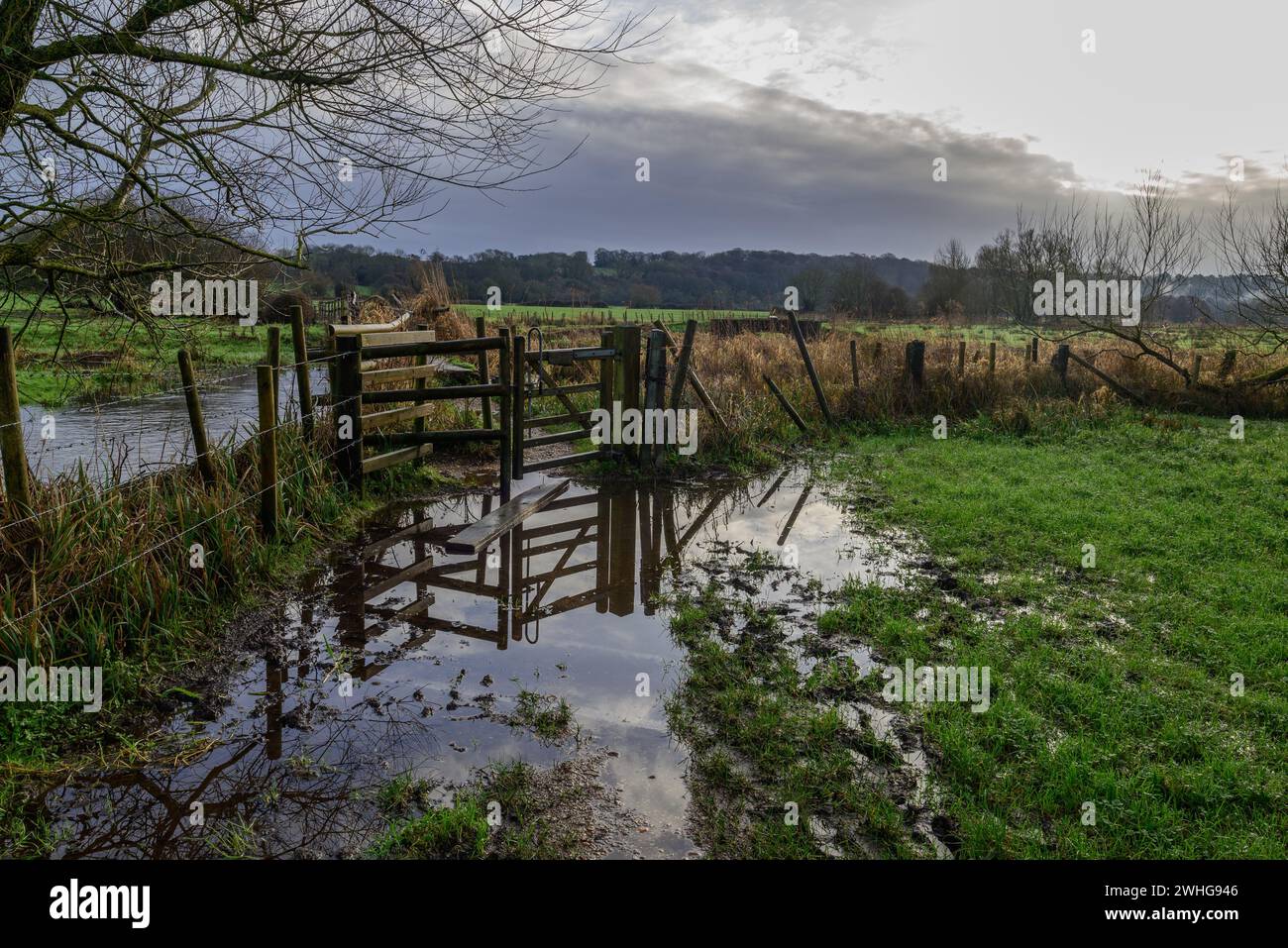 Avon Valley, Fordingbridge, Hampshire, UK, 10th February 2024, Weather ...