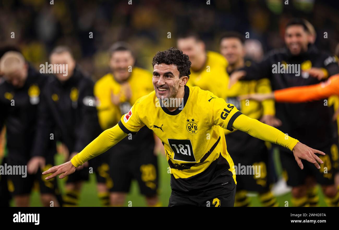 Dortmund, Germany. 09th Feb 2024. Jubel: Mateu Morey (BVB) Borussia ...