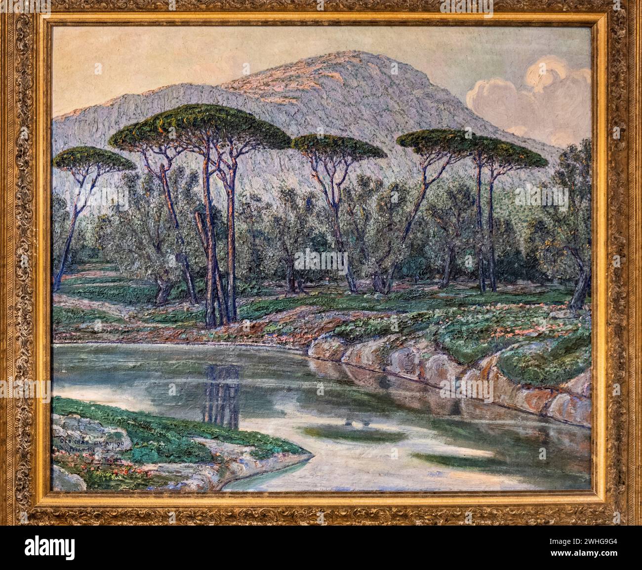 Landscape of Pollença, 1919, oil on canvas, Joaquin Tudela, Mallorca ...