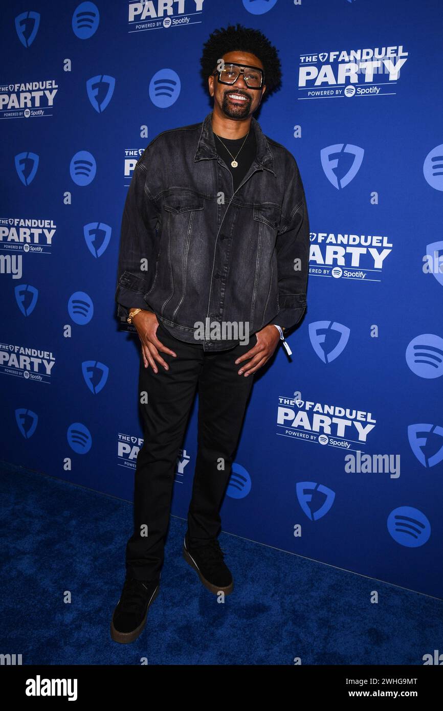 Las Vegas, USA. 10th Feb, 2024. Jalen Rose walking on the red carpet at ...
