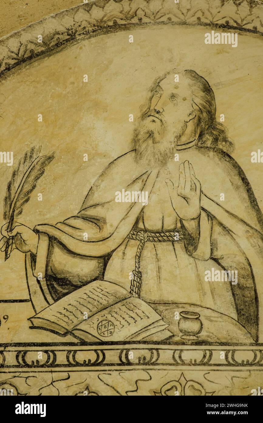 portrait of Ramon Llull, 17th century, paintings of the corridor on the ...