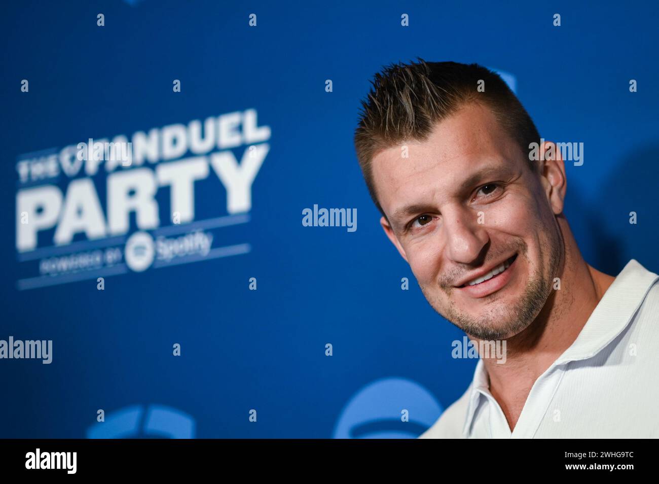 Las Vegas, USA. 10th Feb, 2024. Rob Gronkowski walking on the red ...