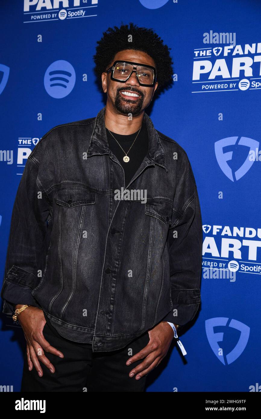 Las Vegas, USA. 10th Feb, 2024. Jalen Rose walking on the red carpet at ...