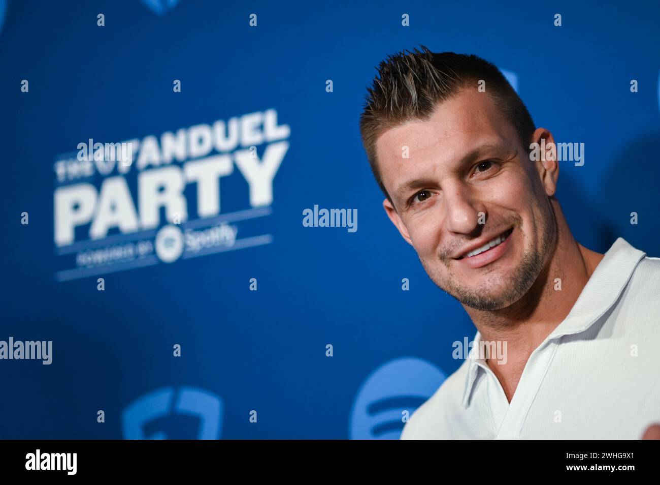 Las Vegas, USA. 10th Feb, 2024. Rob Gronkowski walking on the red ...