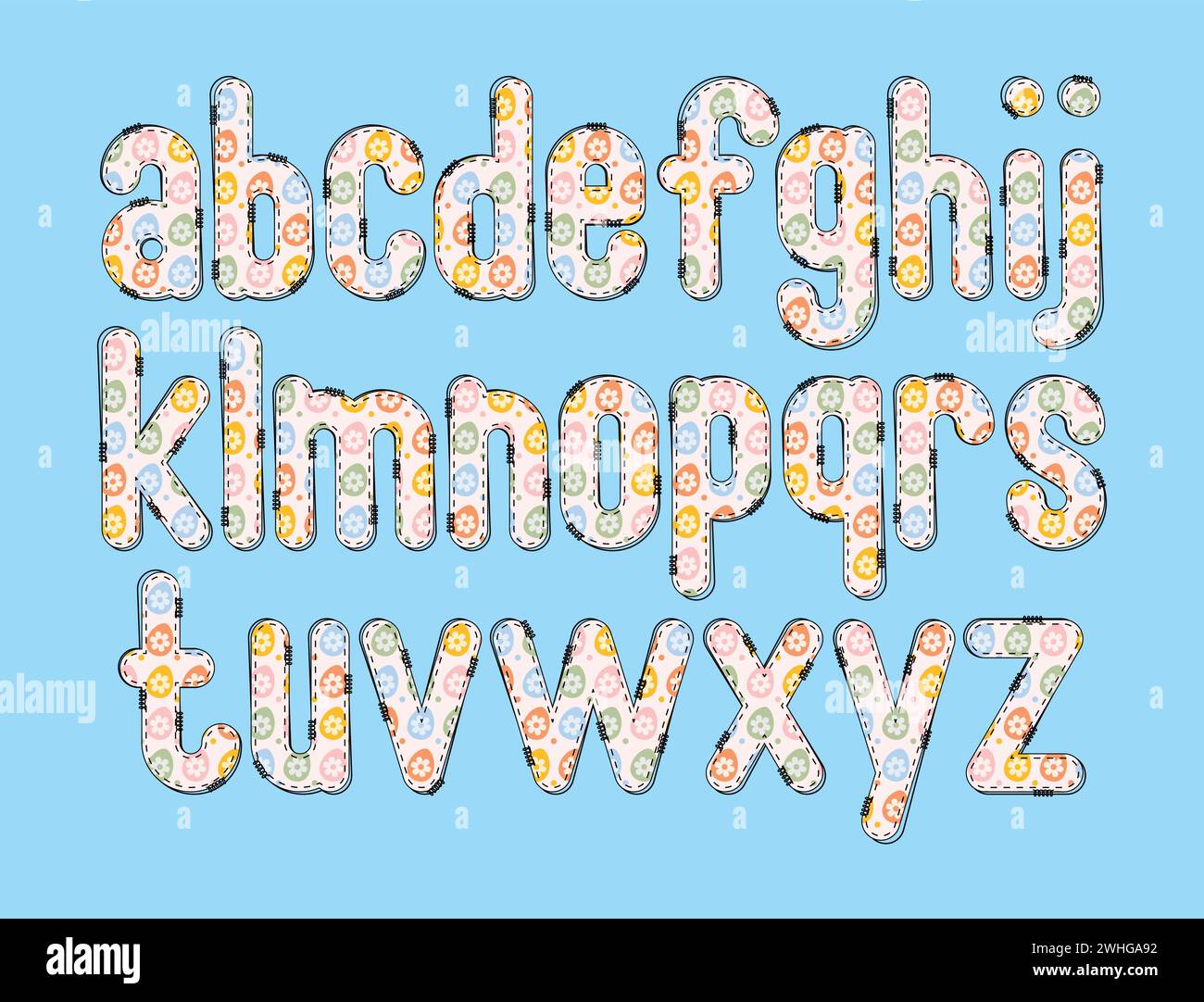 Versatile Collection of Egg Paradise Alphabet Letters for Various Uses ...