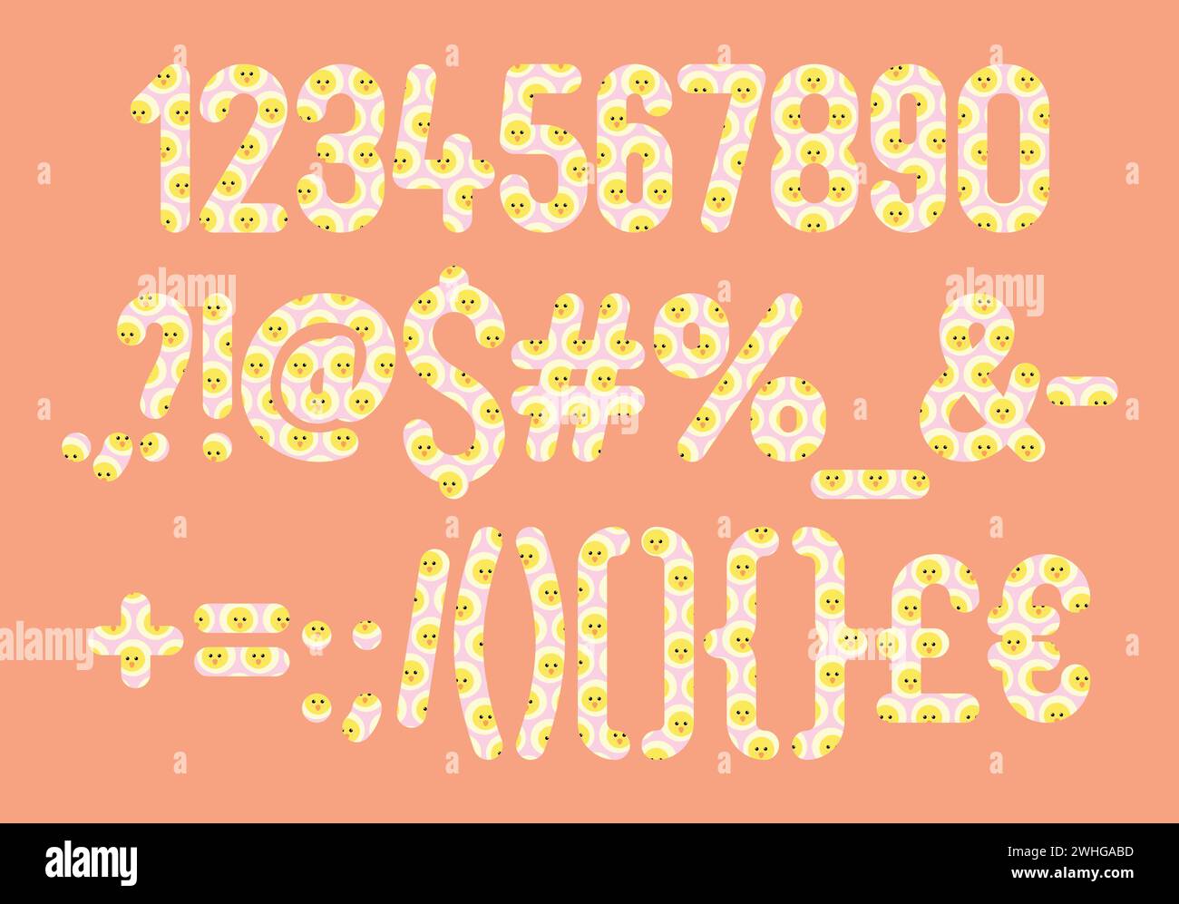 Versatile Collection of Sunny Chick Numbers and Punctuation for Various ...