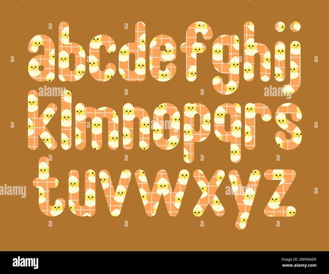 Versatile Collection of Chick Charm Alphabet Letters for Various Uses ...