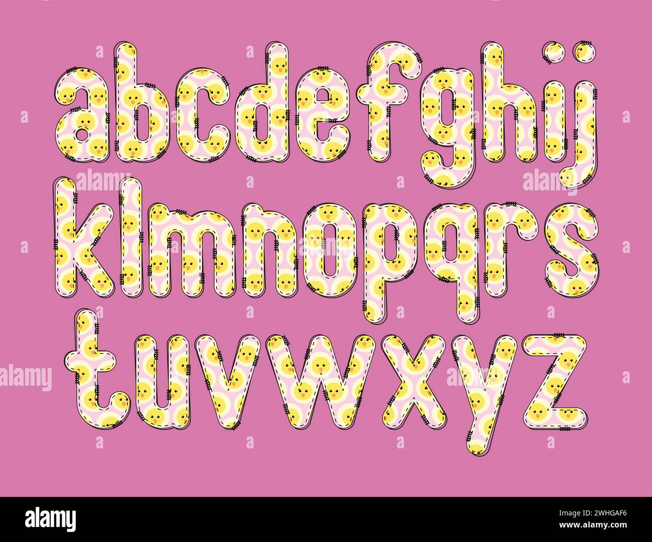 Versatile Collection of Sunny Chick Alphabet Letters for Various Uses ...