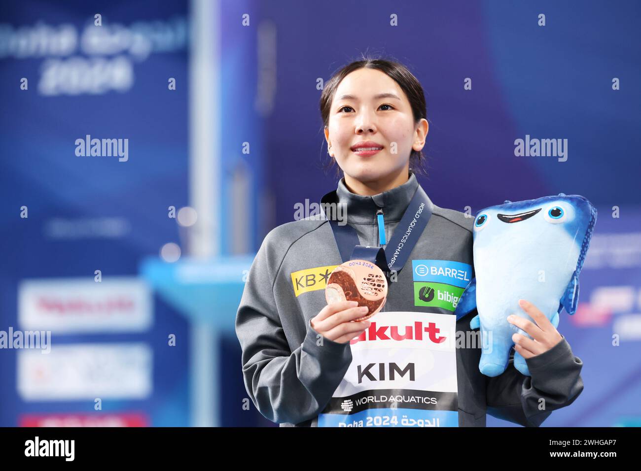 Doha, Qatar. 9th Feb, 2024. Suji Kim (KOR) Diving : World Aquatics Championships Doha 2024 Women ...