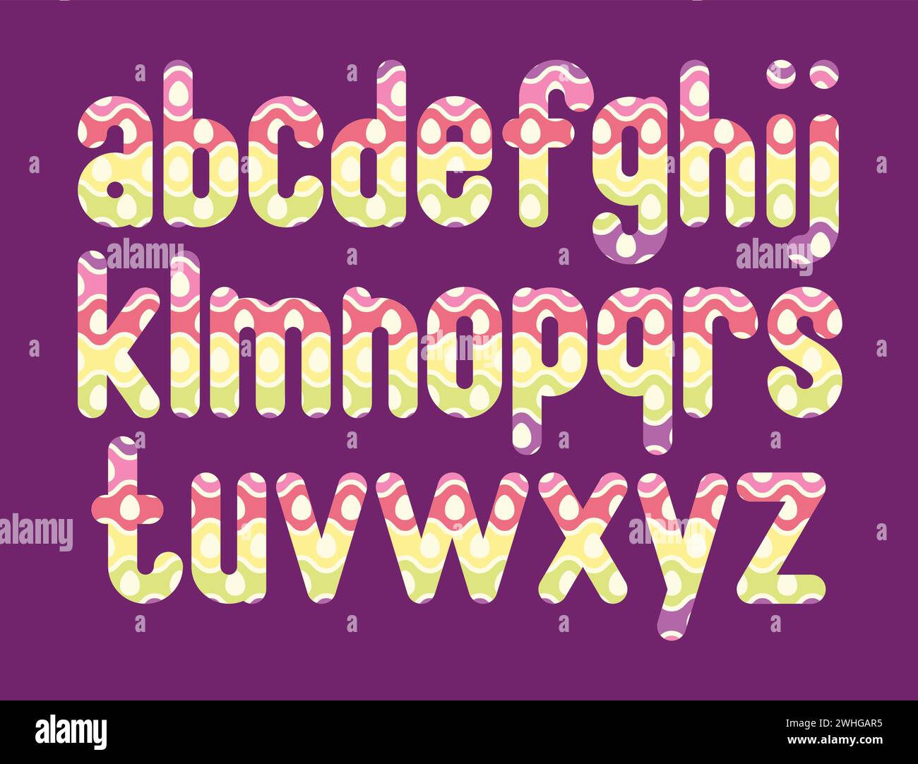 Versatile Collection of Easter Eggs Alphabet Letters for Various Uses ...