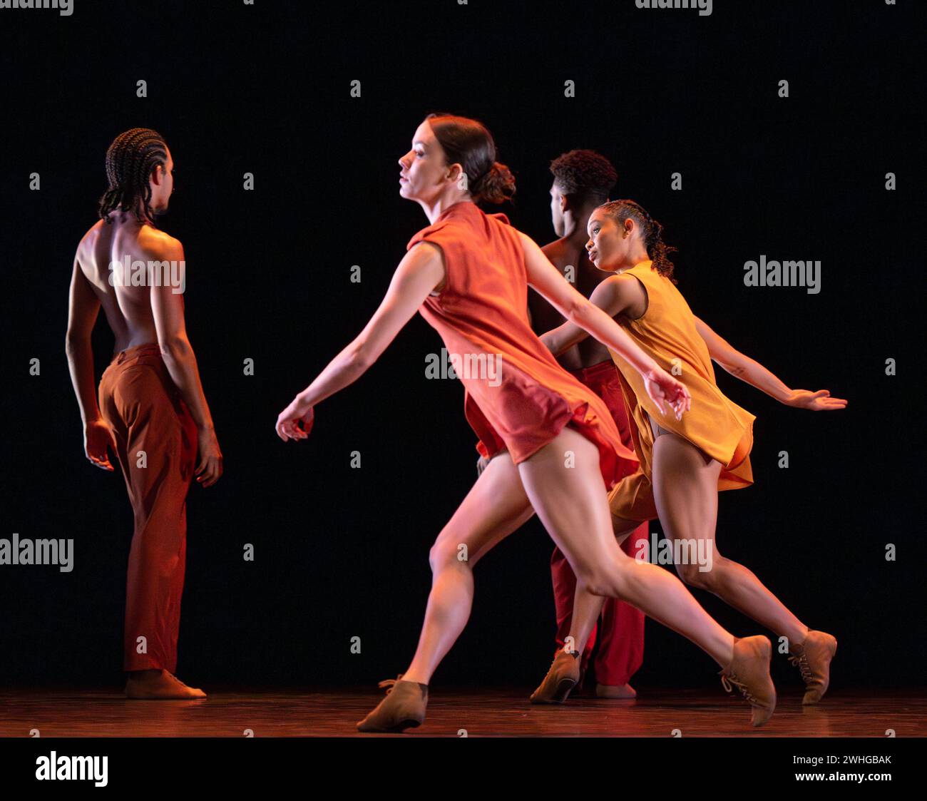 Sadlers Wells, London, UK. 9th Feb, 2024. Dress rehearsal of Agora by ...