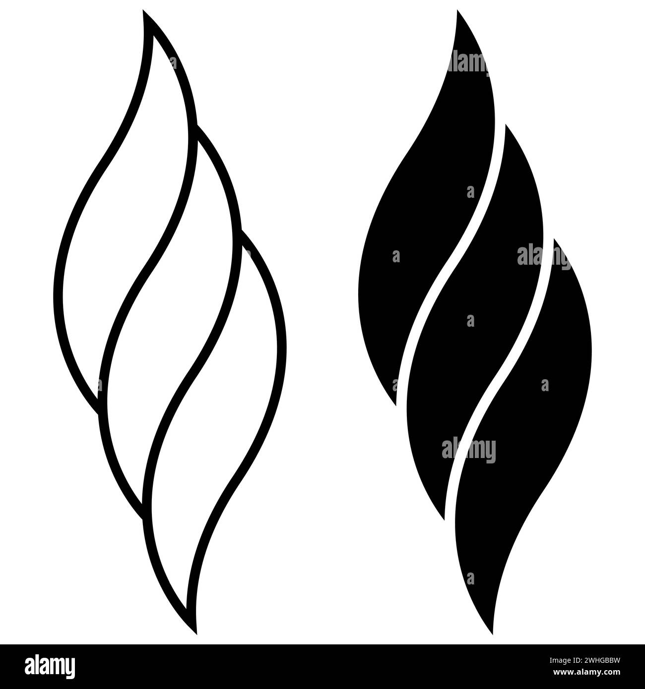 Swirling decorative lines Cut Out Stock Images & Pictures - Alamy