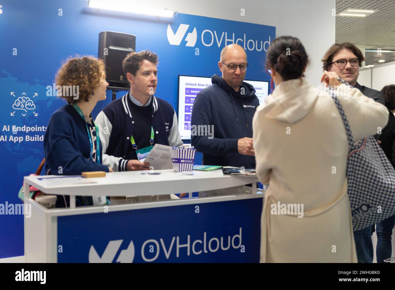 Cannes, France. 08th Feb, 2024. World Artificial International Cannes Festival (WAICF 2024) OVH ...