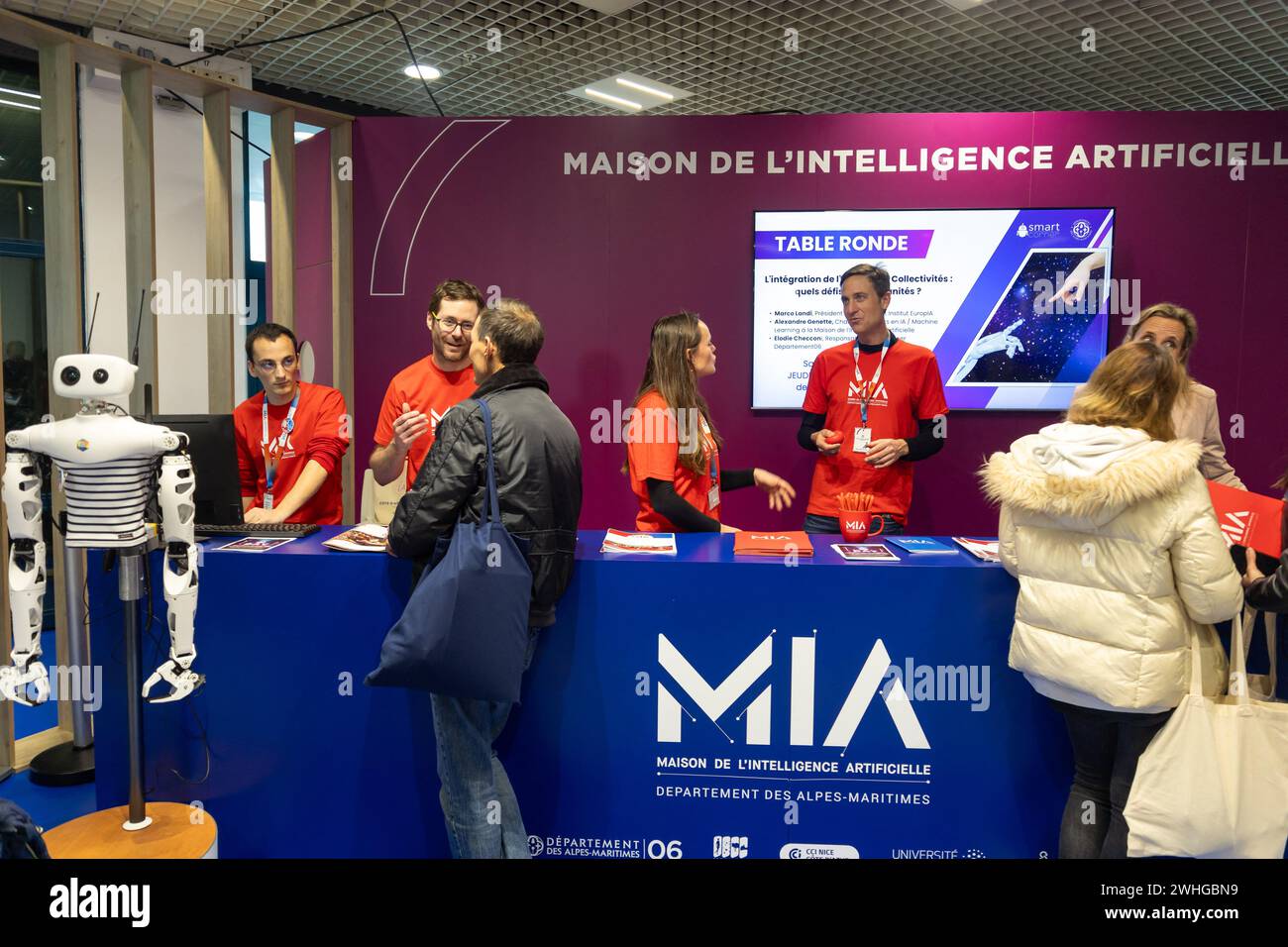 Cannes, France. 09th Feb, 2024. World Artificial International Cannes Festival (WAICF 2024 ...