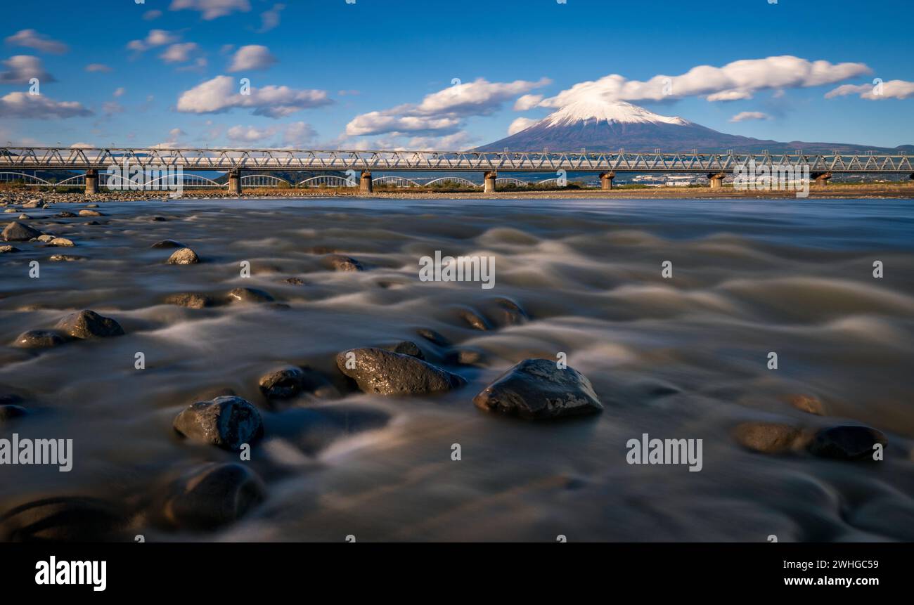 Mount fuji river fujikawa hi-res stock photography and images - Alamy