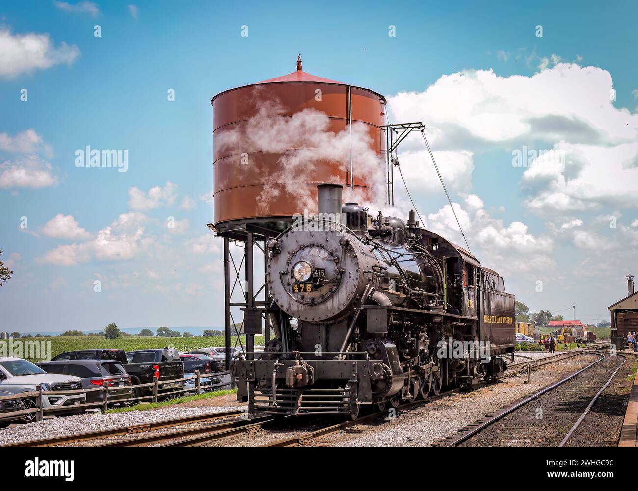 Steam locomotive water tower hi-res stock photography and images - Alamy