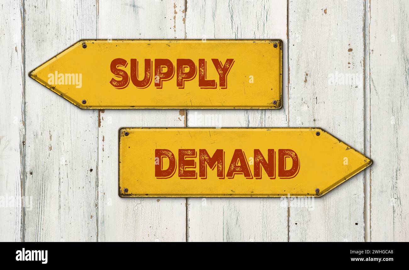 Supply and demand balance hi-res stock photography and images - Alamy