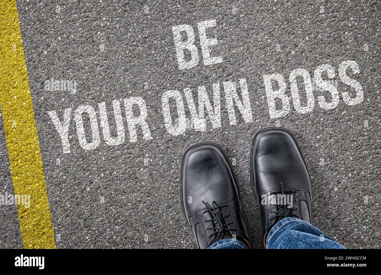 Be your own boss concept hi-res stock photography and images - Alamy