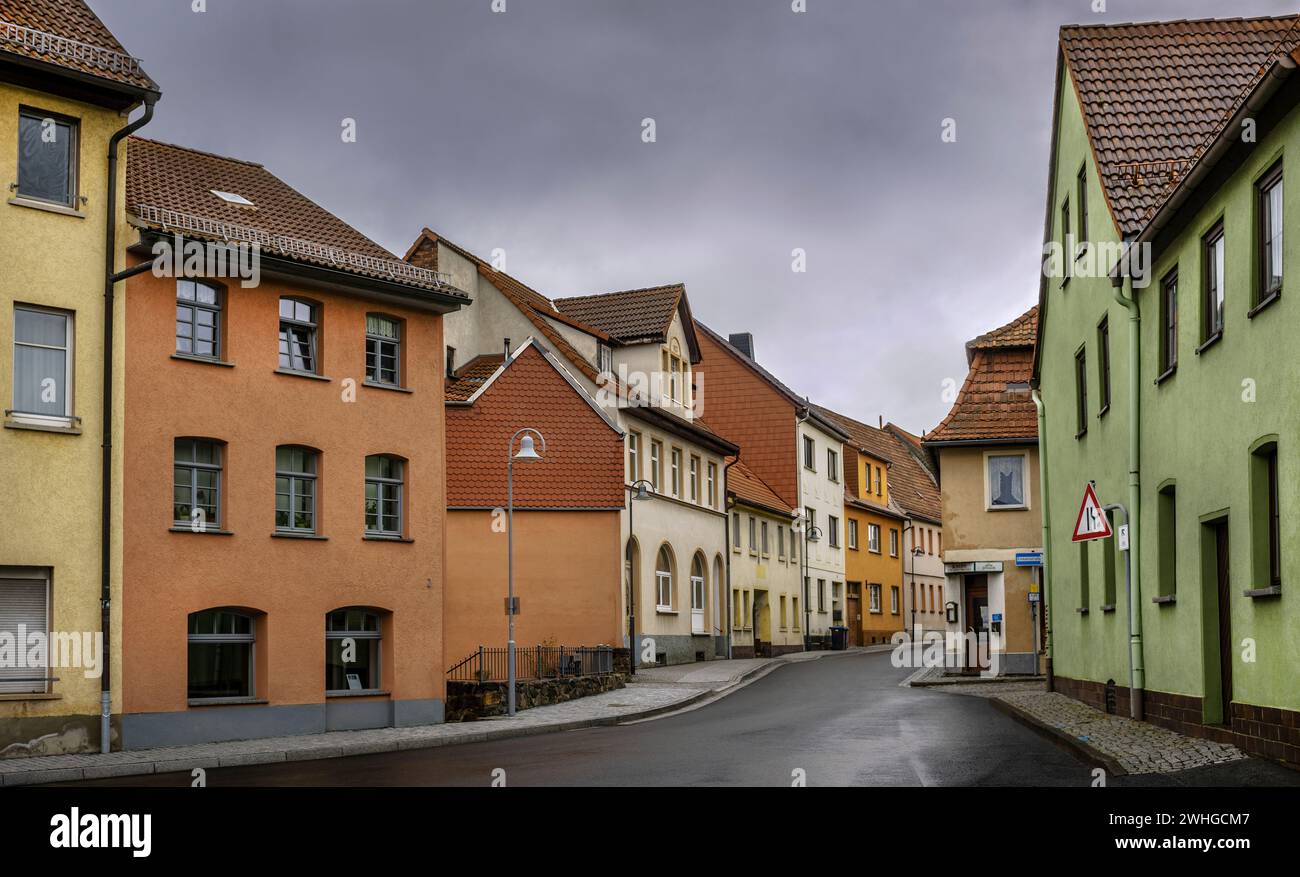 The alley of a small town Stock Photo - Alamy