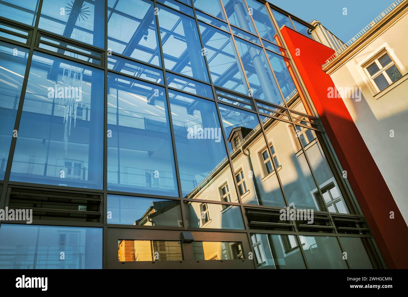 Reflections in old glass hi-res stock photography and images - Alamy