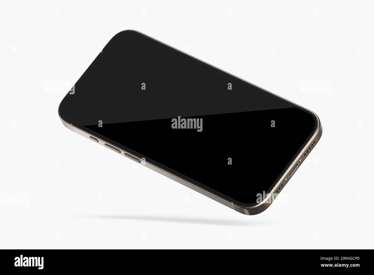 Mobile smart phone on white background technology .flat rays ...