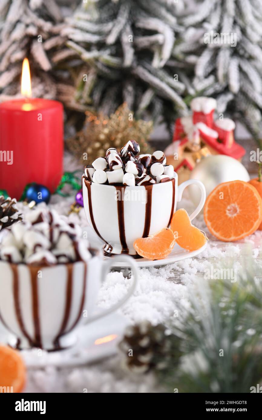 Christmas hot chocolate tangerines hi-res stock photography and images ...