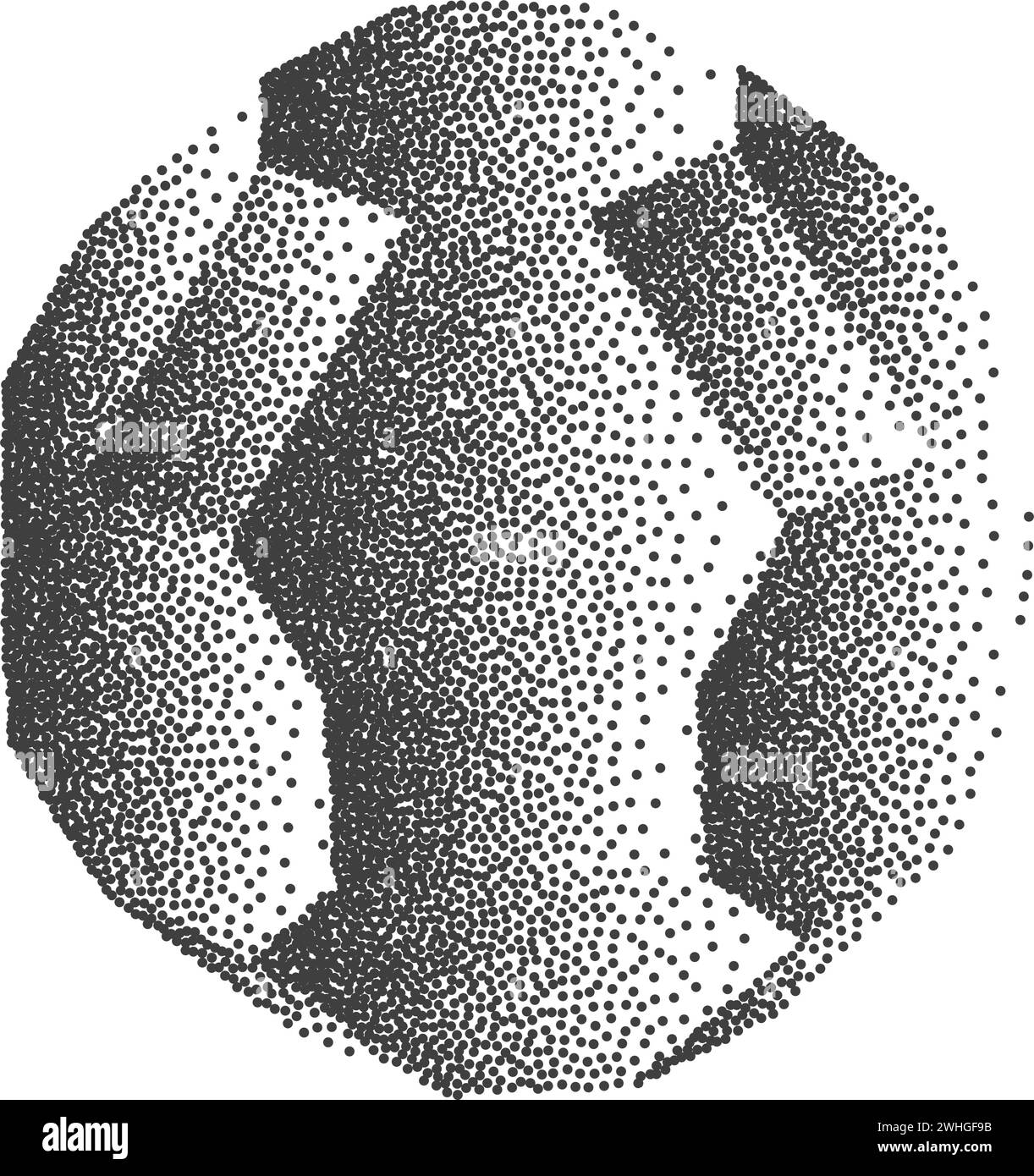 Stippled Soccer Ball Texture in Black and White Vector Stock Vector ...