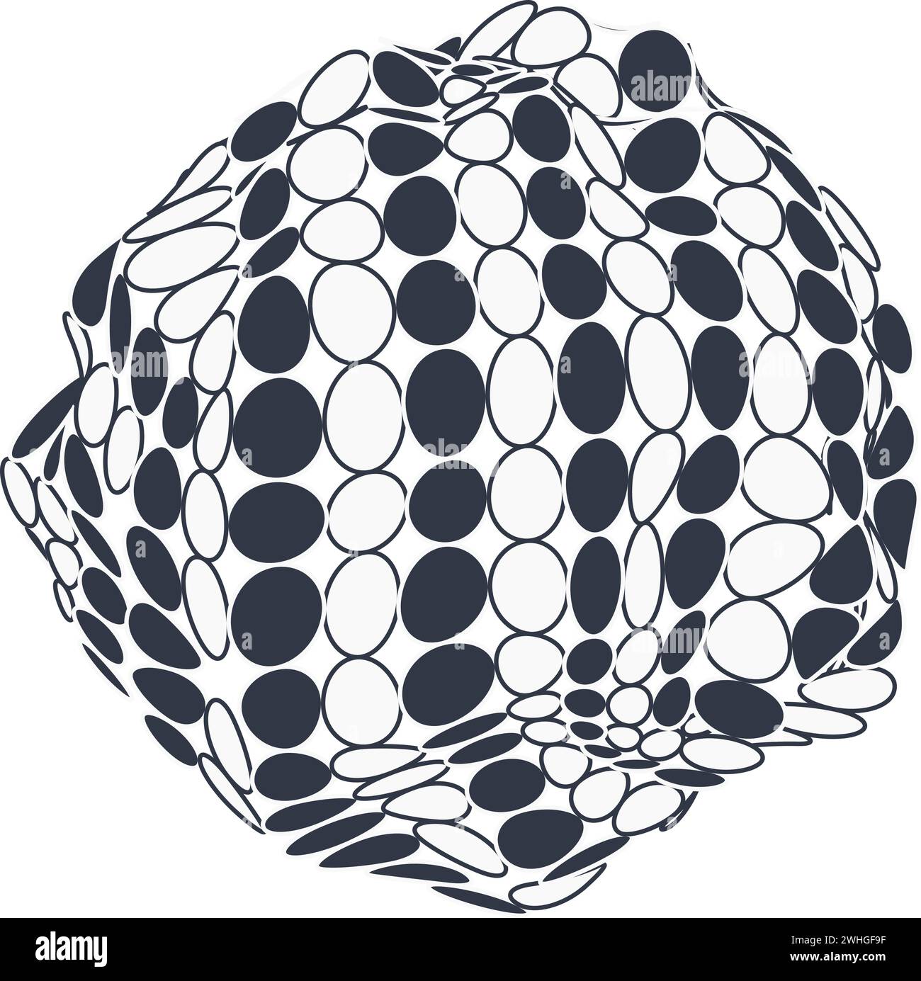Geometric Bubble Cluster Abstract Pattern Vector Stock Vector Image And Art Alamy