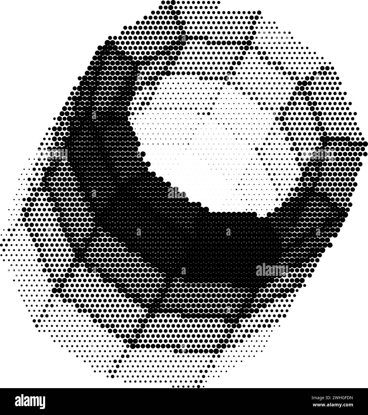 Monochrome Dotted Gradient Cylinder Texture Vector Stock Vector Image