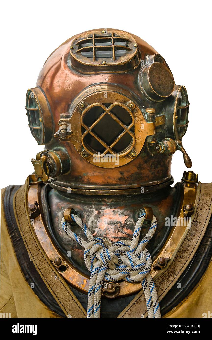Diving suit helmet Stock Photo - Alamy