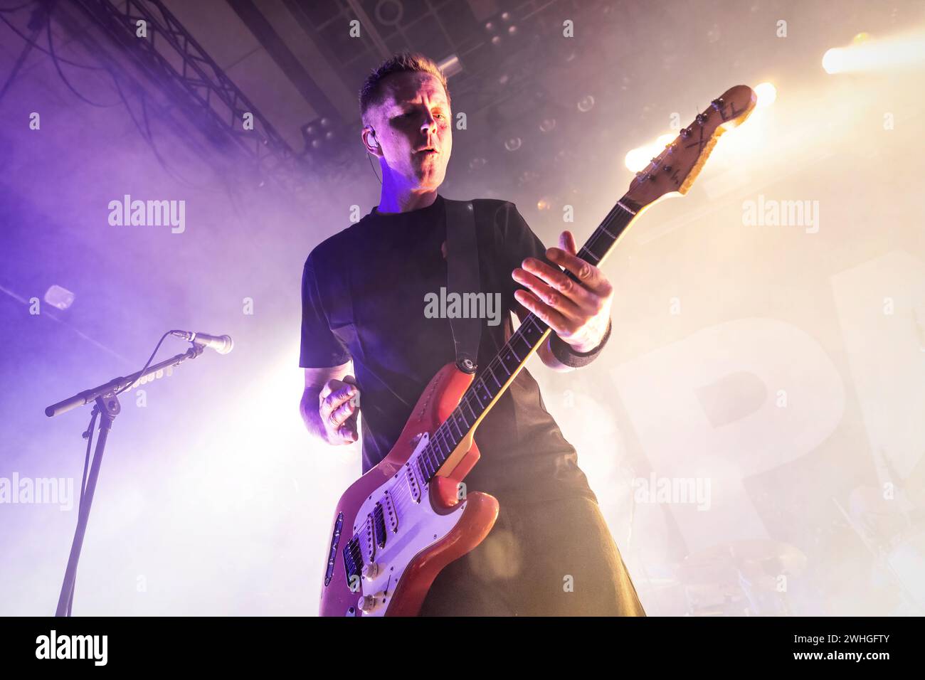 Oslo, Norway. 09th Feb, 2024. The Norwegian rock band Span performs a ...