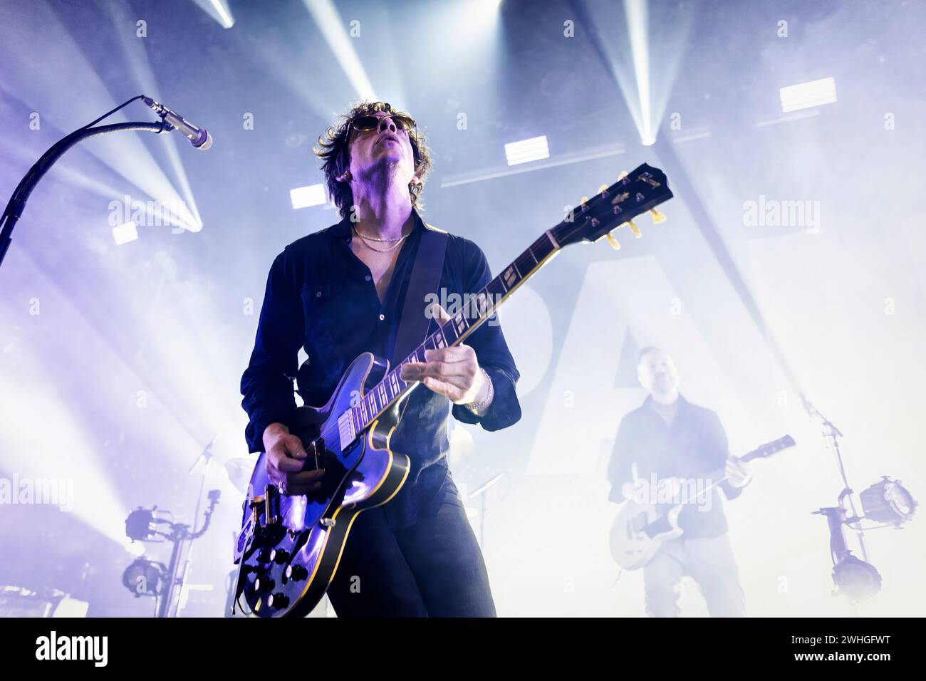 Oslo, Norway. 09th Feb, 2024. The Norwegian rock band Span performs a ...
